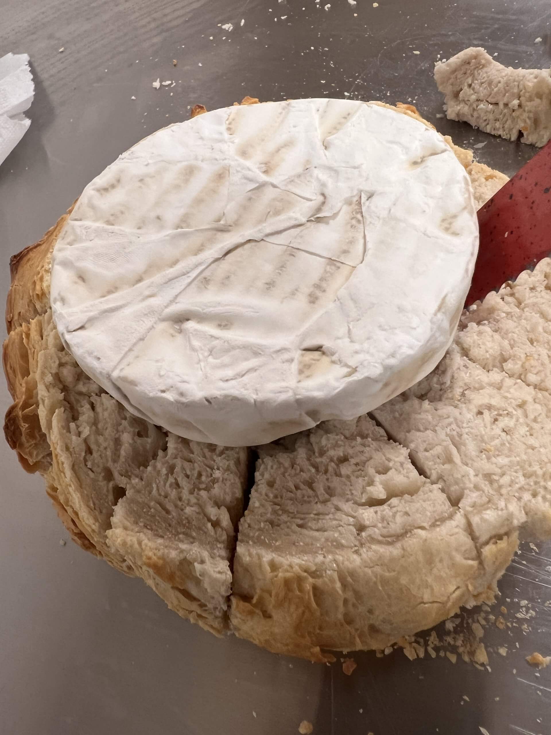 Indulge in a Raspberry Rose Baked Brie Loaf for a Romantic Twist