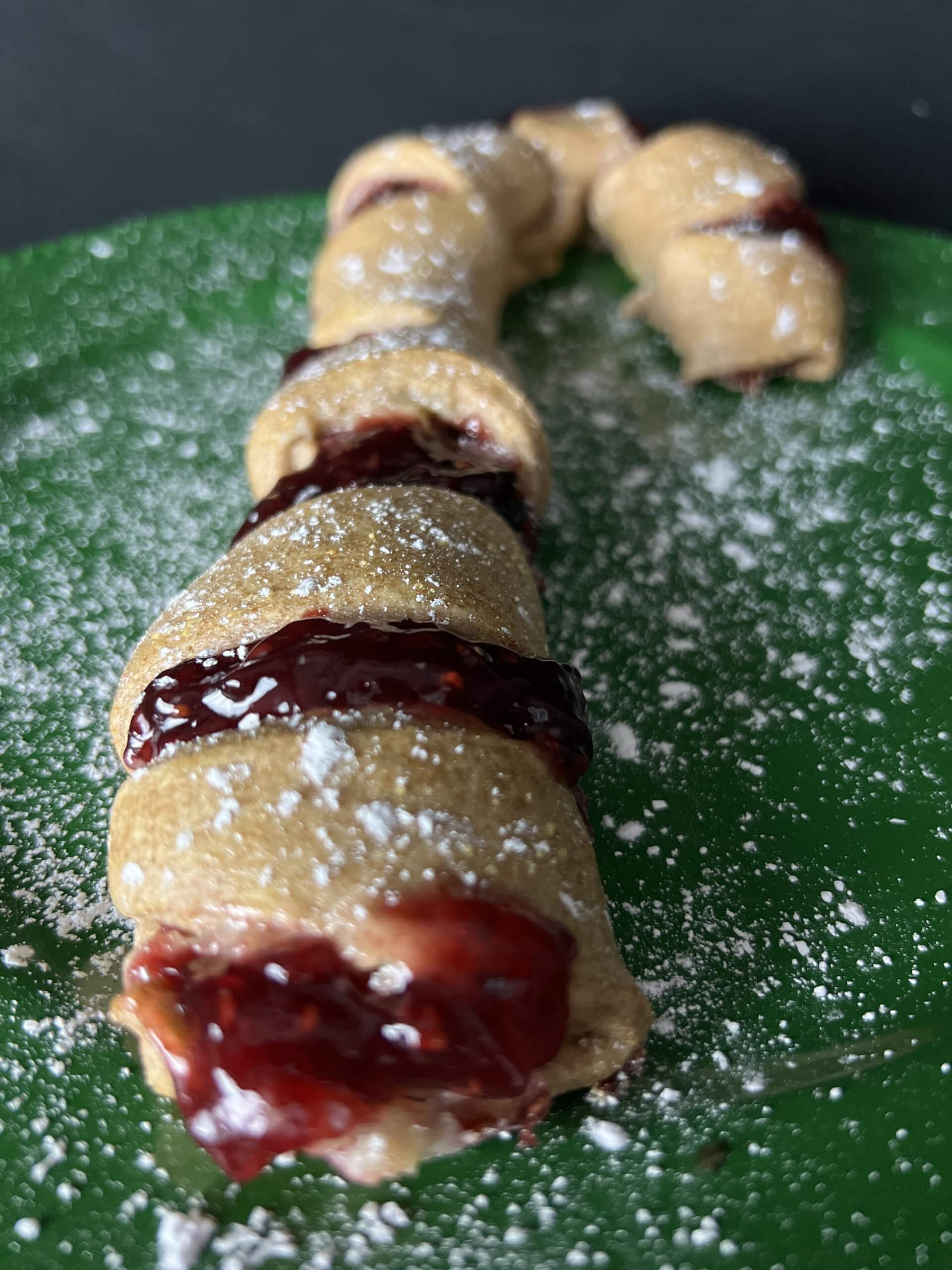 Jingle Bell Candy Cane Baked Holiday Bread Recipe - Easy!