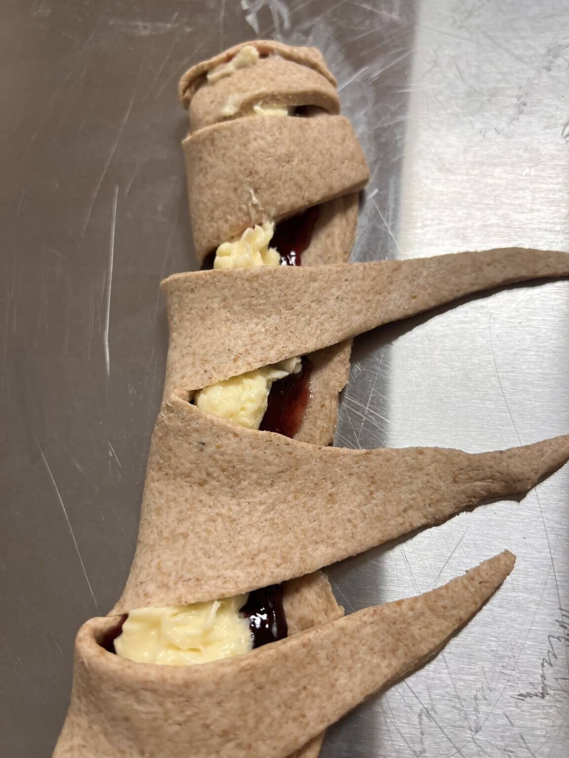 Jingle Bell Candy Cane Baked Holiday Bread Recipe - Easy!