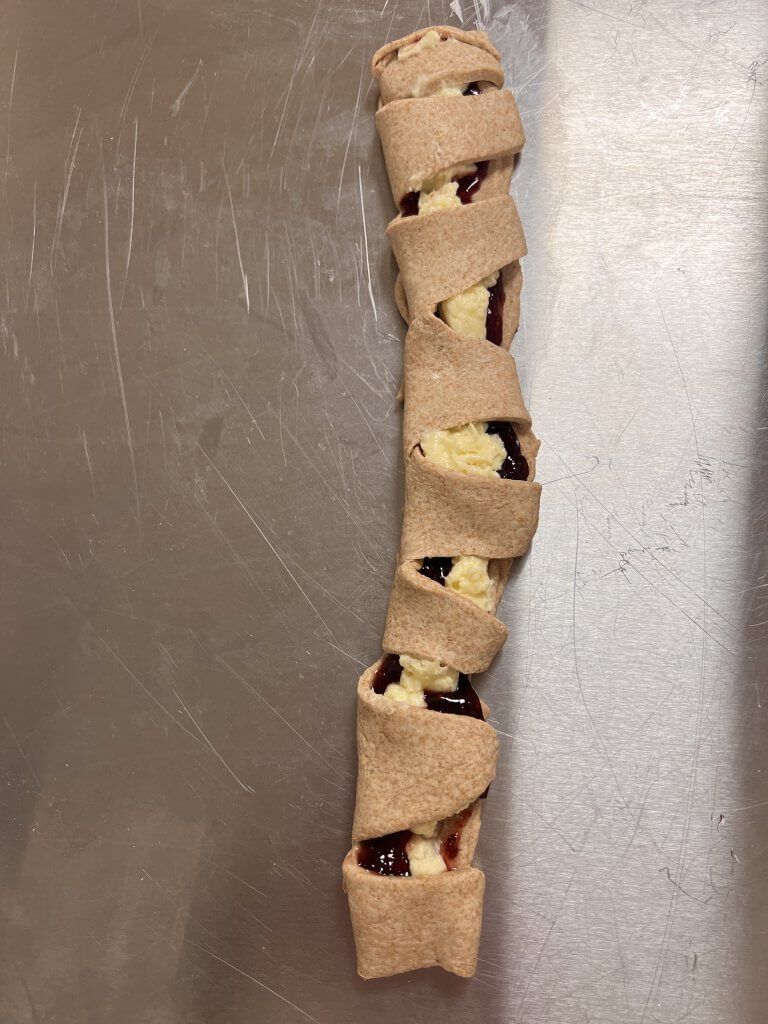 Jingle Bell Candy Cane Baked Holiday Bread Recipe - Easy!