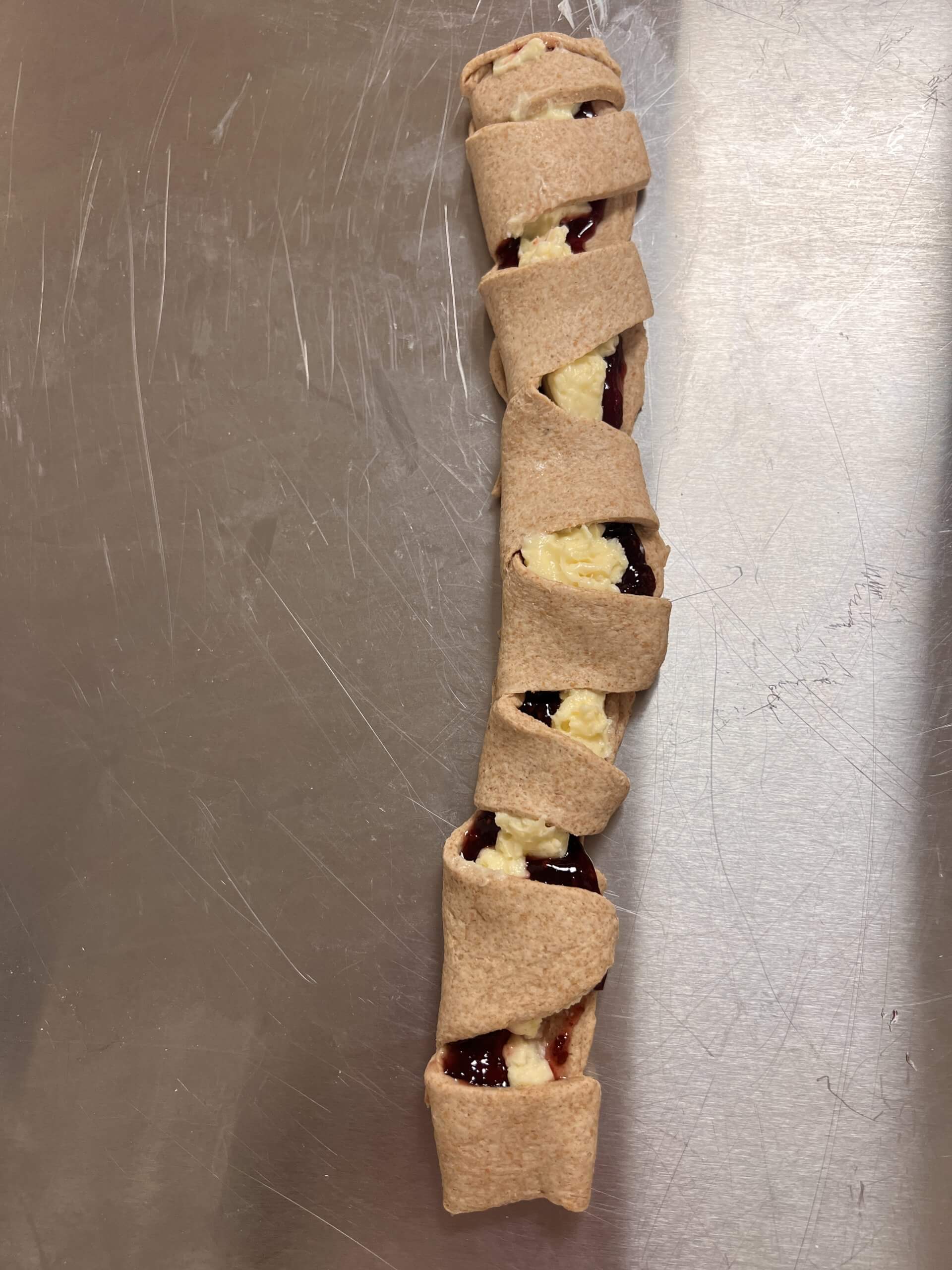 Jingle Bell Candy Cane Baked Holiday Bread Recipe - Easy!