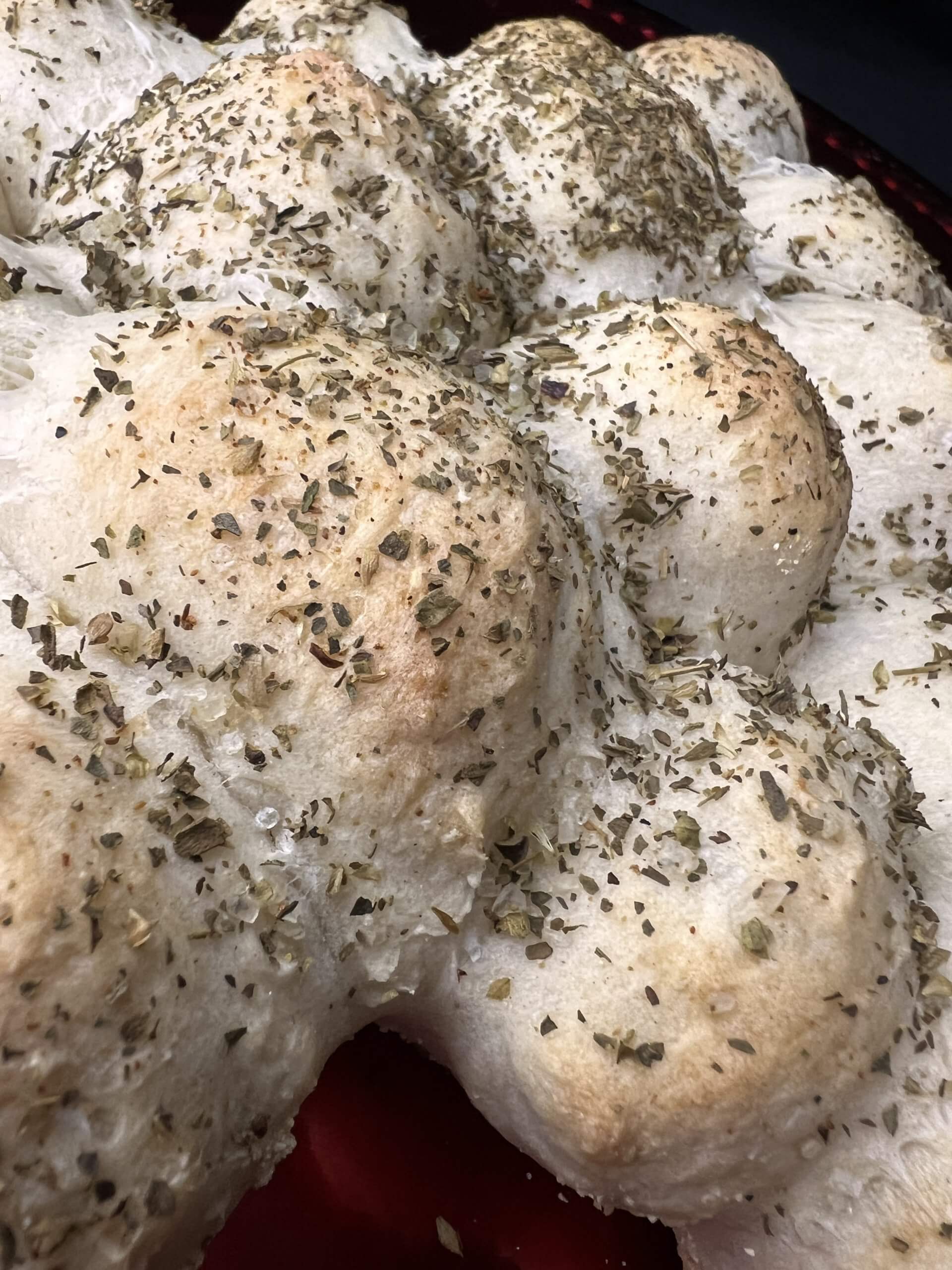 Delectable Cheesy Tree Bread - Free Recipe from Bucket of Bread!